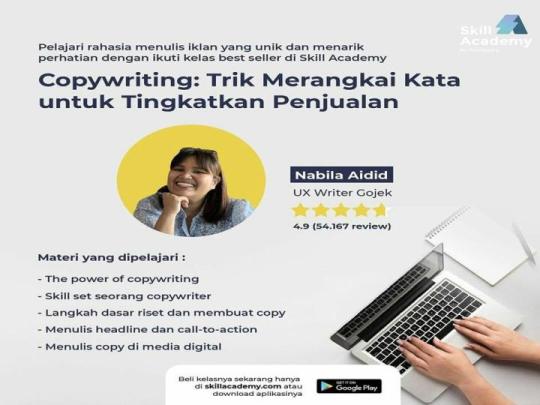 Review Skill Academy by Ruangguru Belajar Tentang Copywriting – YSalma