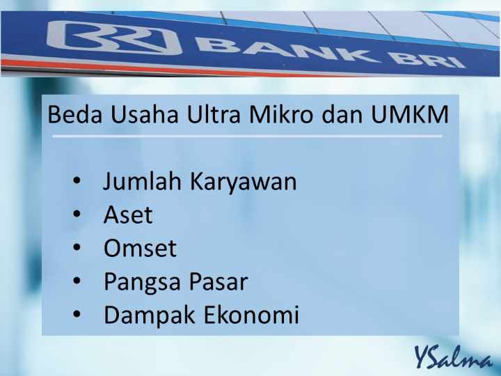 [Catatan] Kontribusi BRI, Pahlawan UMKM dan Memberdayakan Ultra Mikro ...